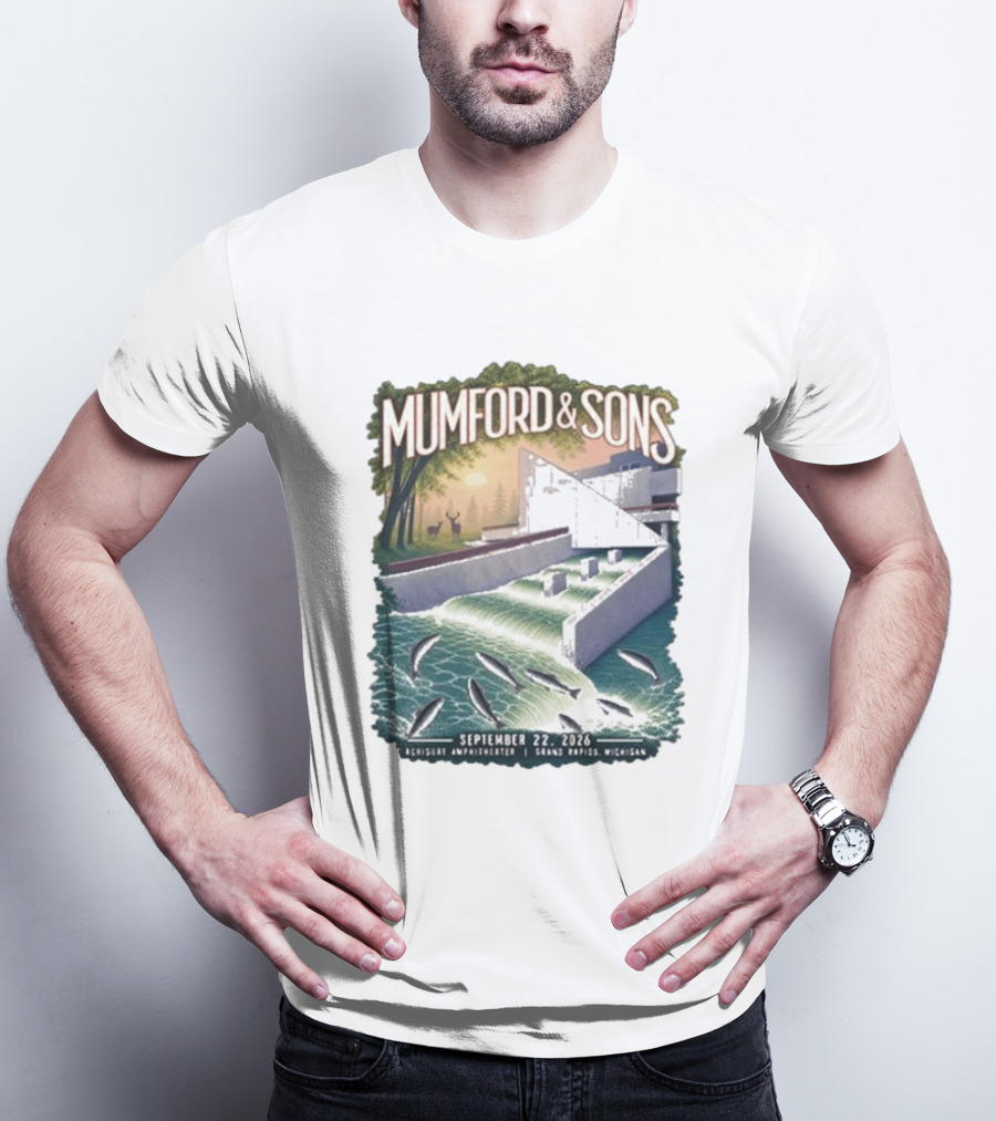 Mumford & Sons September 22 2026 Grand Rapids Michigan Acrisure Amphitheater T-Shirt