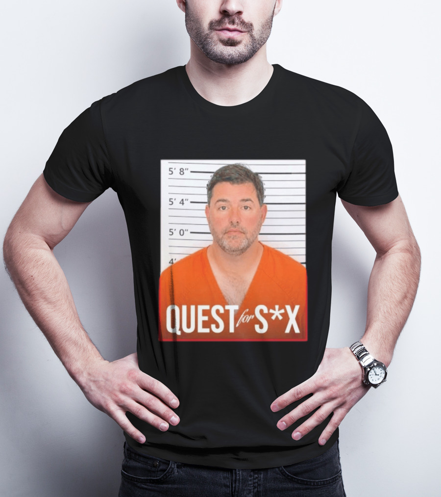 Quest For SX Shot Funny Prison Lineup T-Shirt