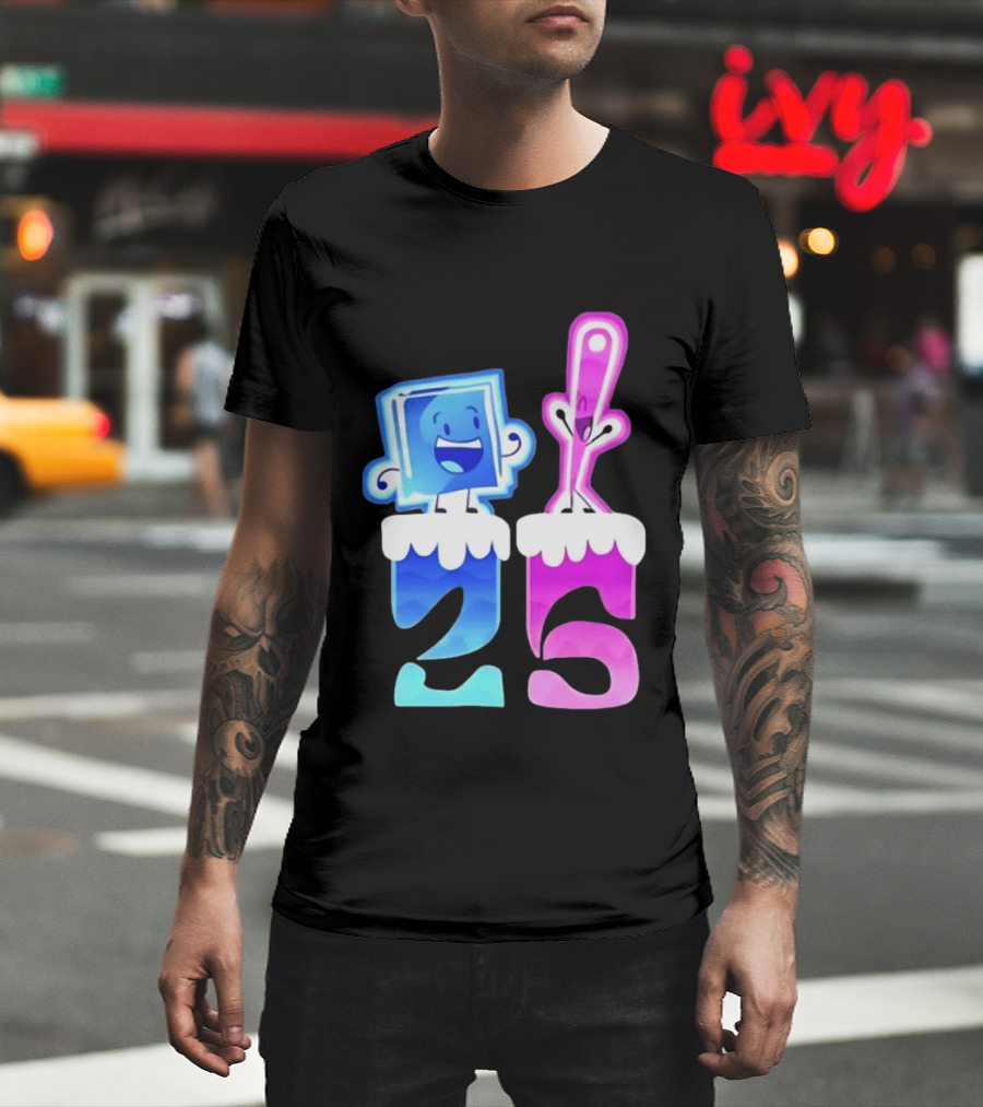 Ice Cube And Needle Battle For Dream Island 25 T-Shirt