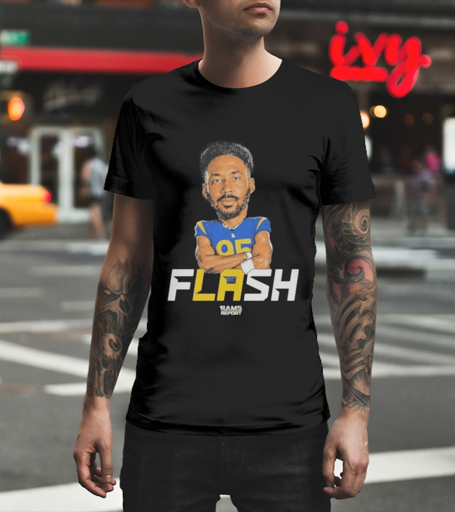 Flash Rams Report Jackson Durham LA Los Angeles Rams T-Shirt