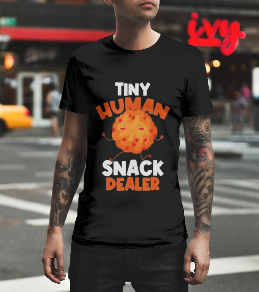 Tiny Human Snack Dealer Cookie Cute Fun Baby Outfit T-Shirt