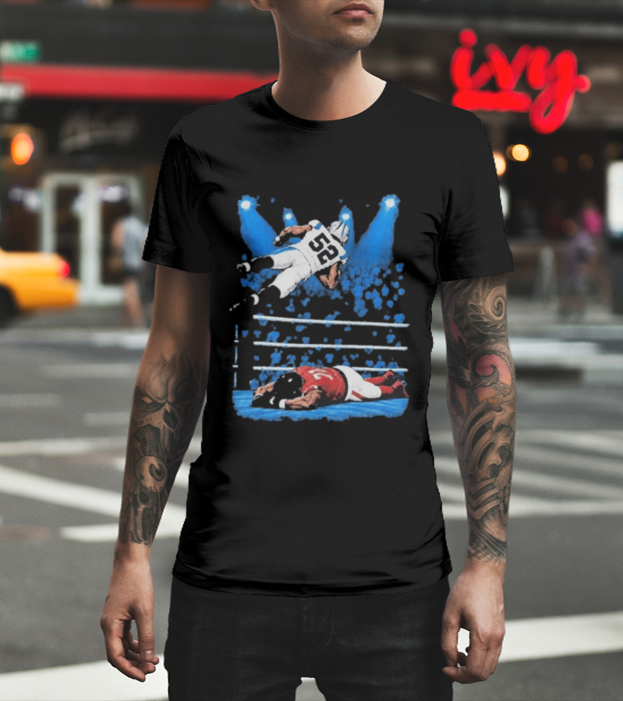 Trevis Gipson 52 Elbow Drop Carolina Vs Atlanta 2026 Football Action T-Shirt