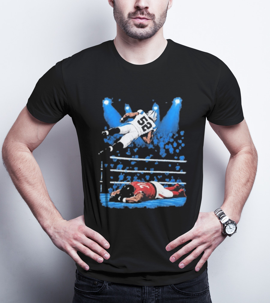 Trevis Gipson 52 Elbow Drop Carolina Vs Atlanta 2026 Football Action T-Shirt