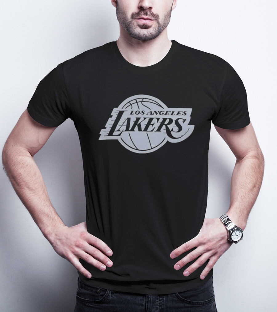 Los Angeles Lakers NBA Basketball Team Black T-Shirt