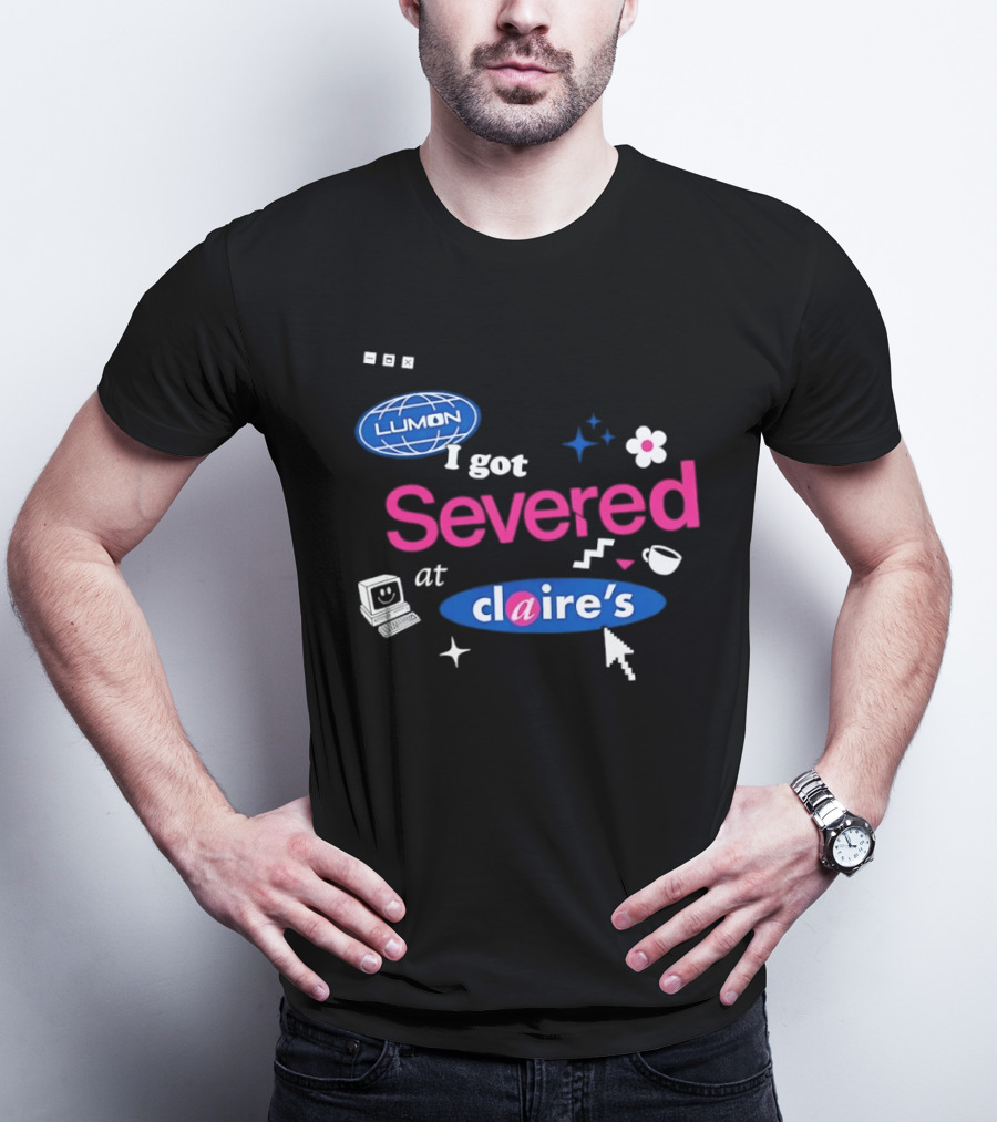 Lumon Severed At Claire's Severance Laptop Coffee Flower Cup Heart Stars T-Shirt