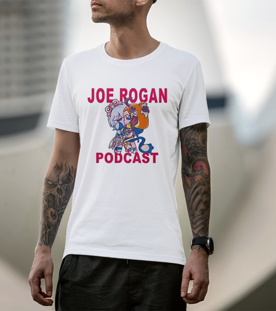 Joe Rogan Podcast Chibi Anime Manga T-Shirt