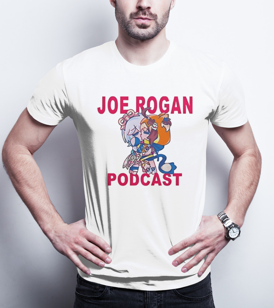 Joe Rogan Podcast Chibi Anime Manga T-Shirt