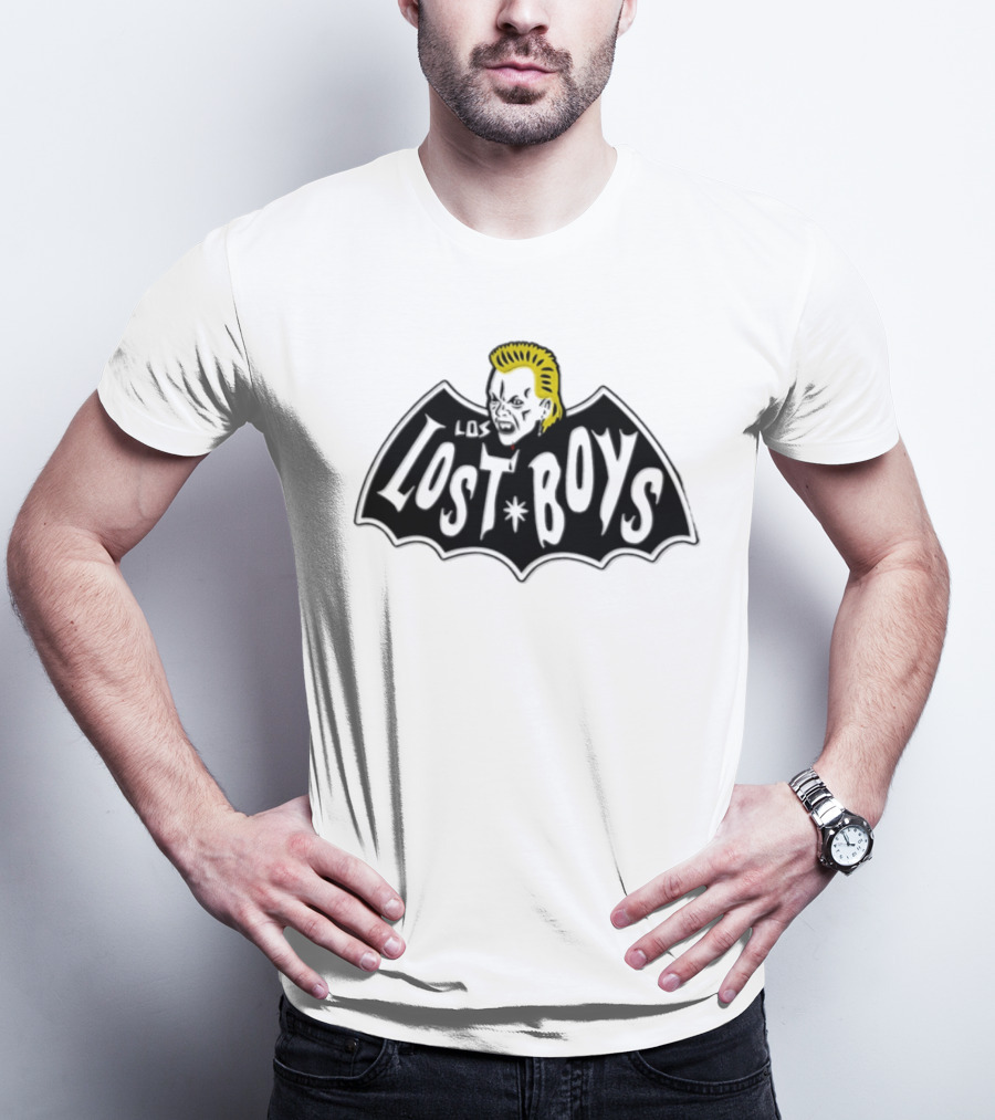 Lost Boys Vampire Theme With Bat And Blonde T-Shirt
