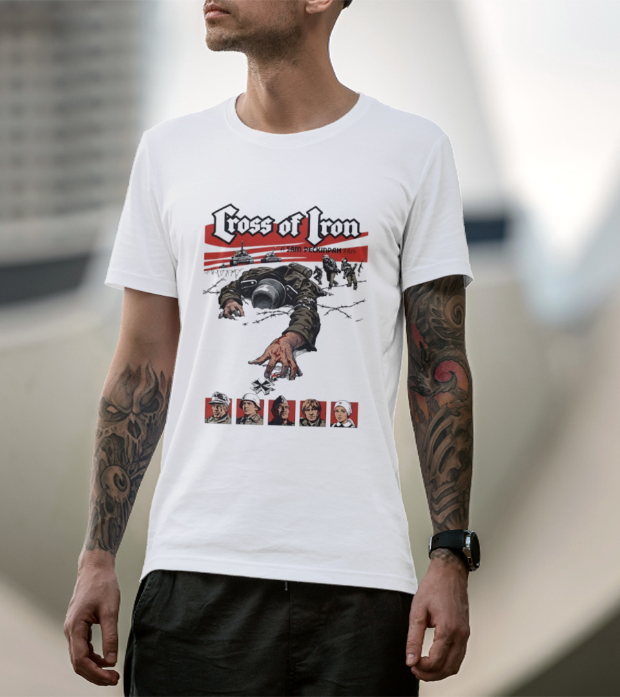 Cross Of Iron Sam Peckinpah Film War Movie Artillery Soldiers Portraits T-Shirt
