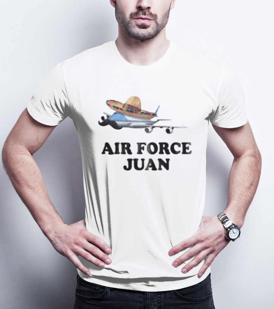 Phantoms Coby San Juan Airplane Sombrero Mustache Air Force Juan T-Shirt