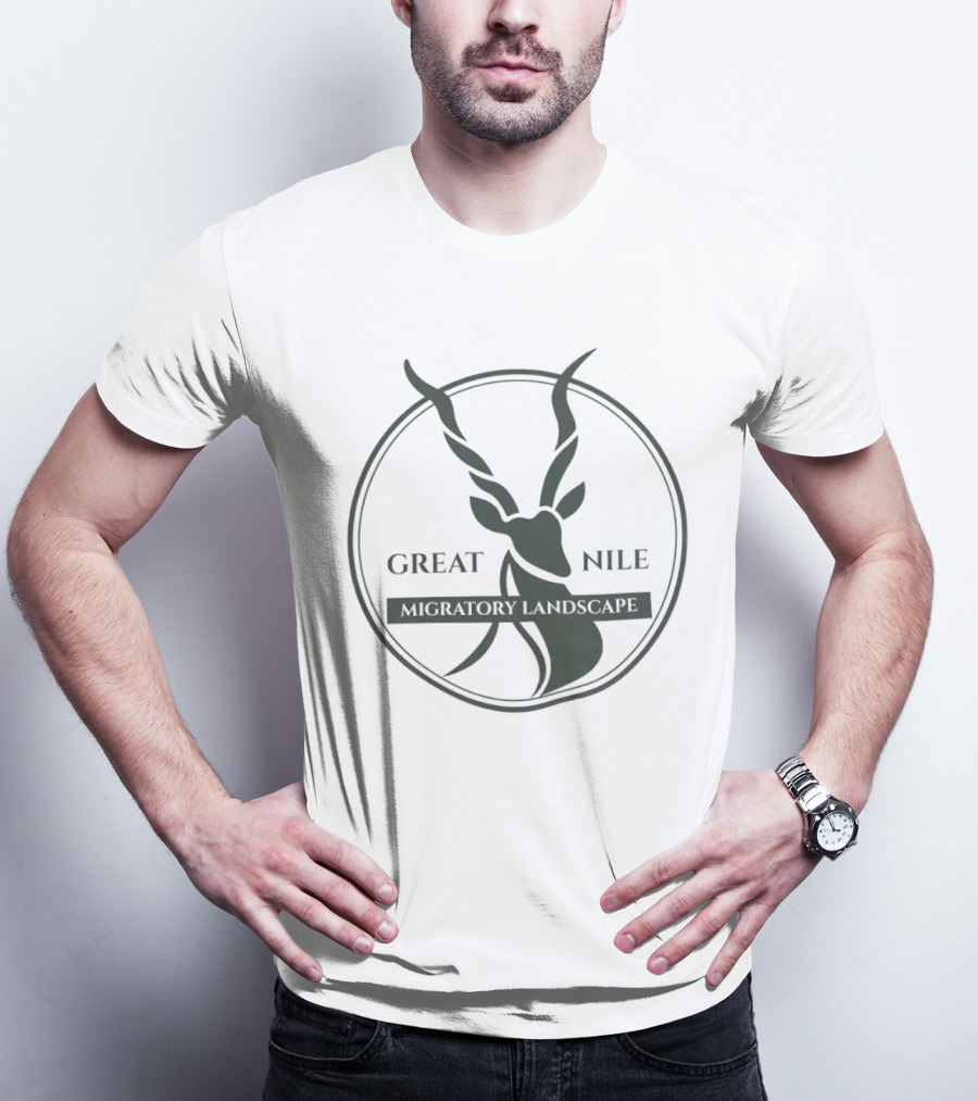 Great Nile Migratory Landscape Wildlife Antelope Circle T-Shirt