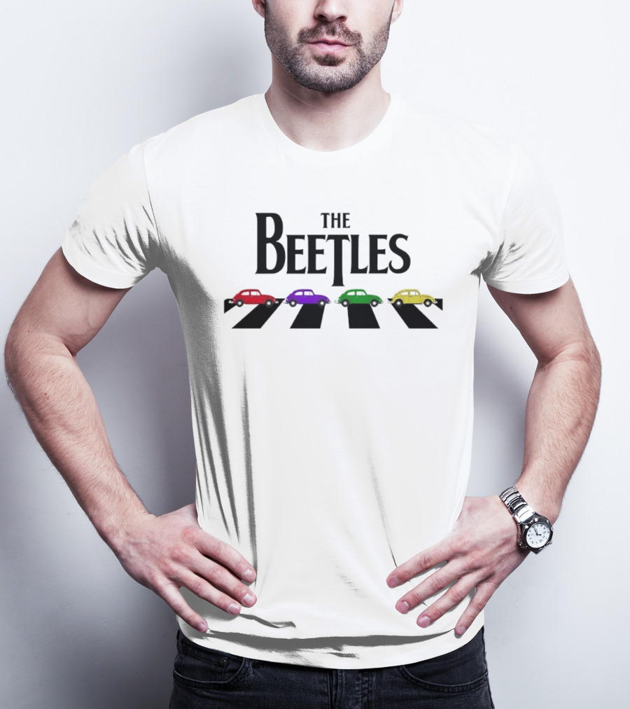 The Beetles VW Bug Colorful Volkswagen Cars Abbey Road T-Shirt