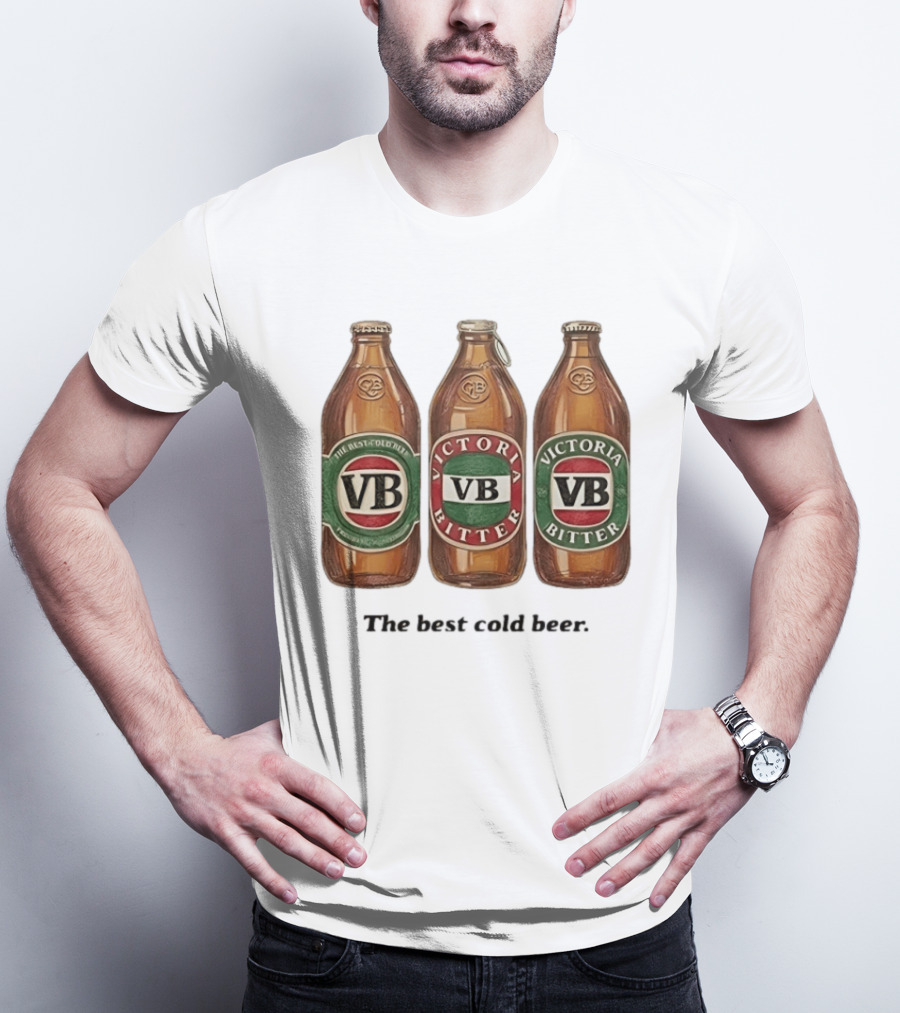 Victoria Bitter VB The Best Cold Beer Bottles T-Shirt
