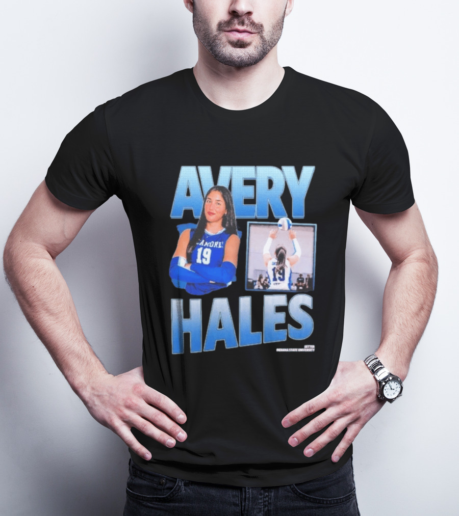 Avery Hales Indiana State Sycamores Volleyball No 19 Setter T-Shirt