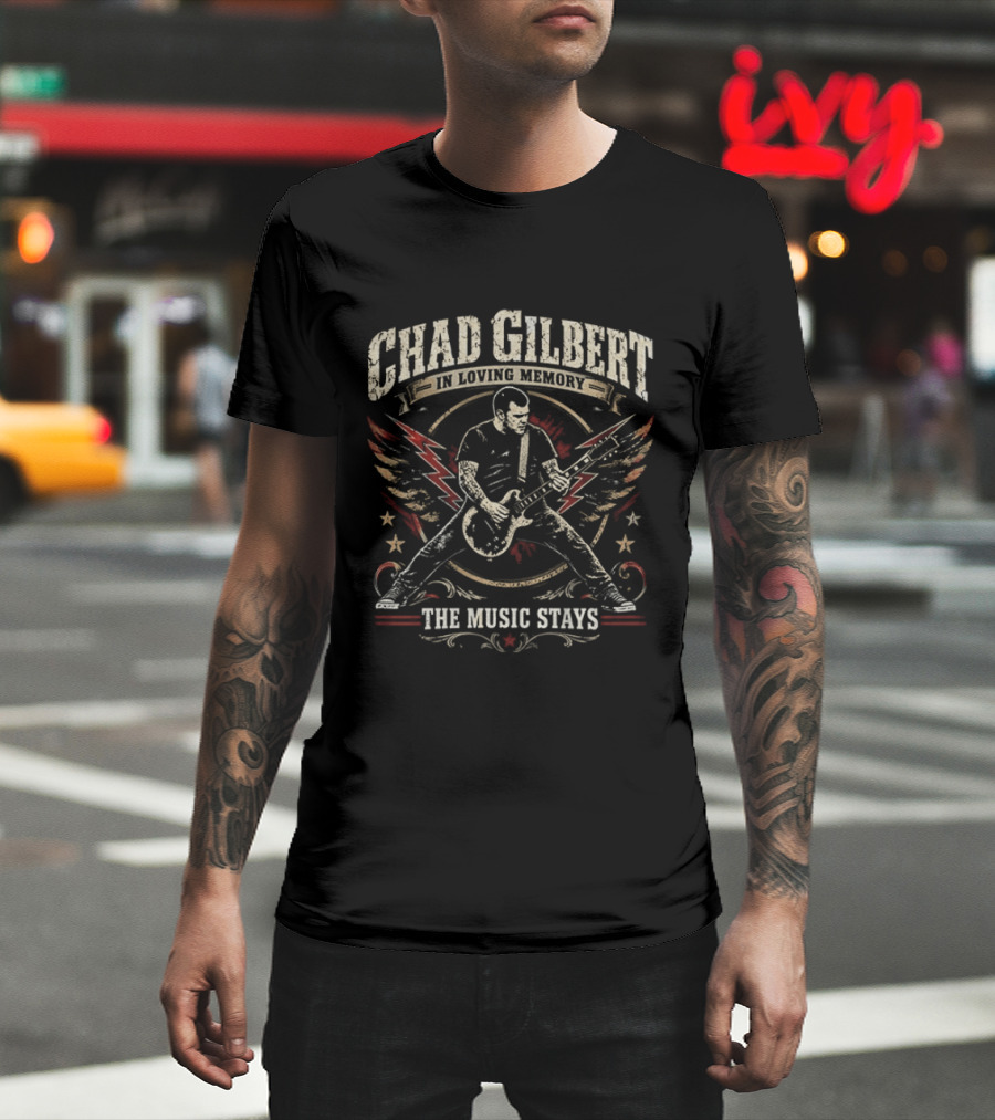 Chad Gilbert In Loving Memory New Found Glory The Music Stays T-Shirt