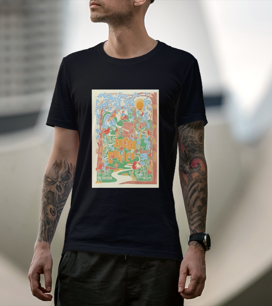 Jacob Collier The Caverns September 25 2026 Musical Forest Scene With Birds And Nature T-Shirt
