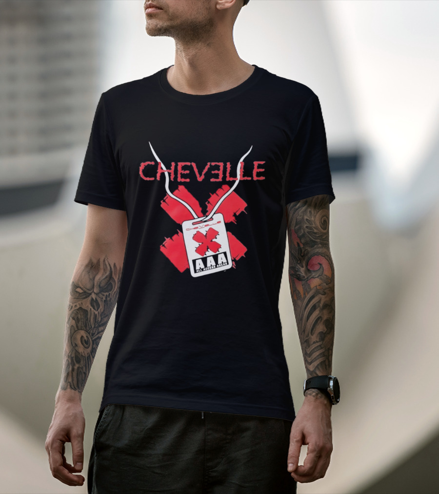 Chevelle AAA All Access Pass Red X Band Tour T-Shirt