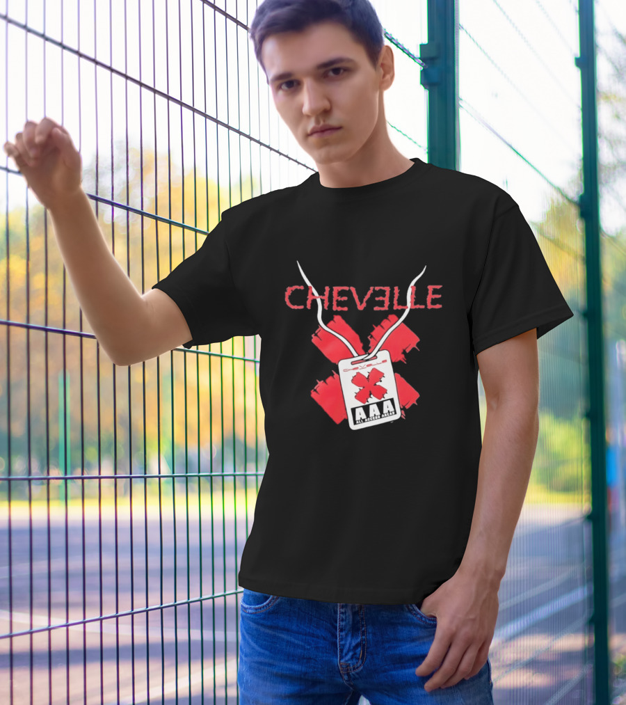 Chevelle AAA All Access Pass Red X Band Tour T-Shirt