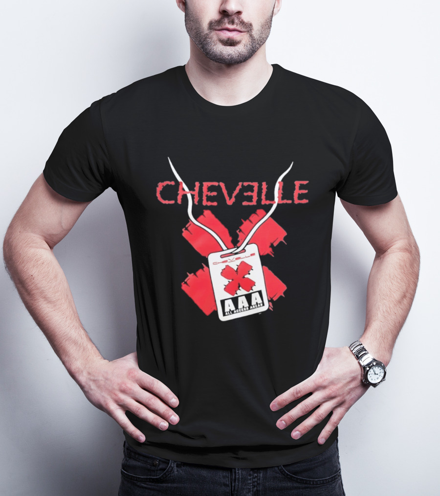 Chevelle AAA All Access Pass Red X Band Tour T-Shirt