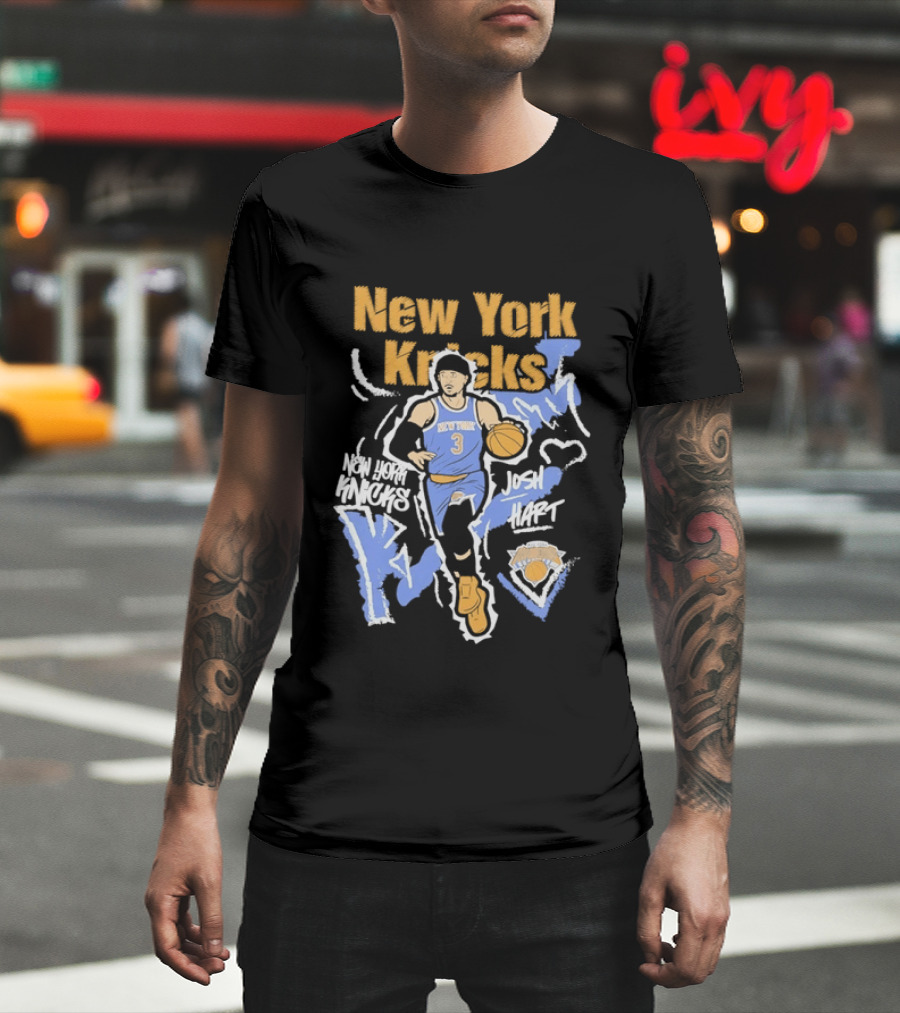 New York Knicks Josh Hart 3 NBA Basketball Player T-Shirt