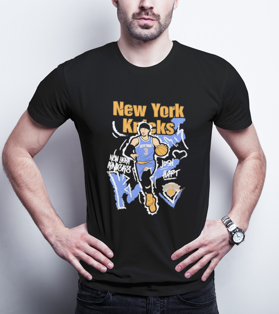 New York Knicks Josh Hart 3 NBA Basketball Player T-Shirt