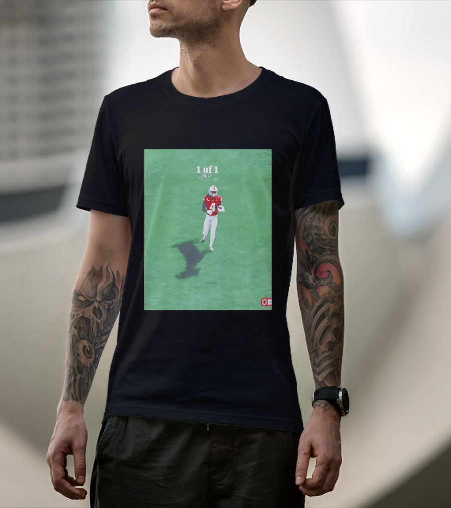 Julian Fleming Ohio State Buckeyes 1 Of 1 Number 4 Football Player T-Shirt