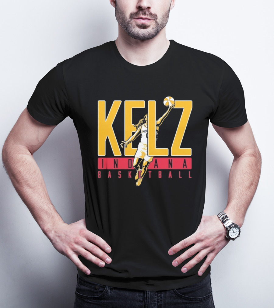 Kelz Indiana Basketball WNBA Player Dunking T-Shirt