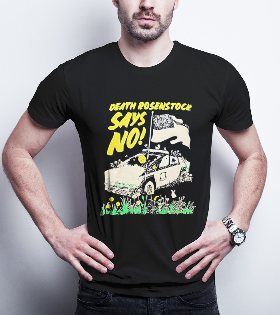 Death Rosenstock Says No Car Flowers Indie Rock Alternative Music T-Shirt