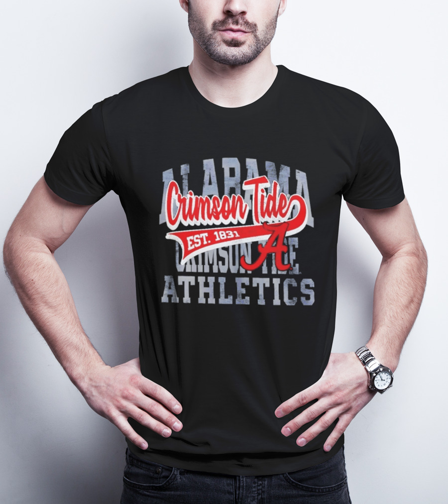 Alabama Crimson Tide Athletics Est 1831 Distressed T-Shirt