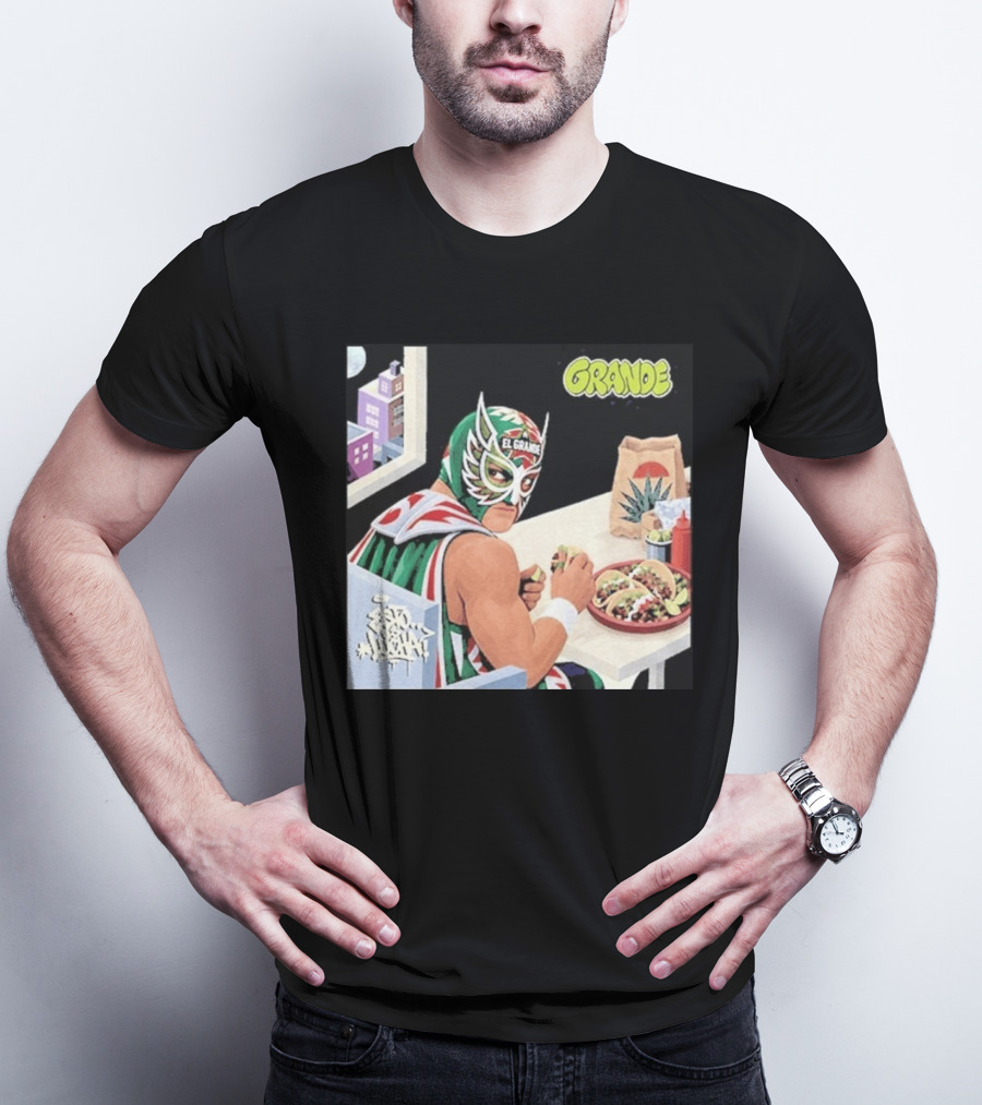 El Grande America Tacos Wrestling Luchador Comic T-Shirt