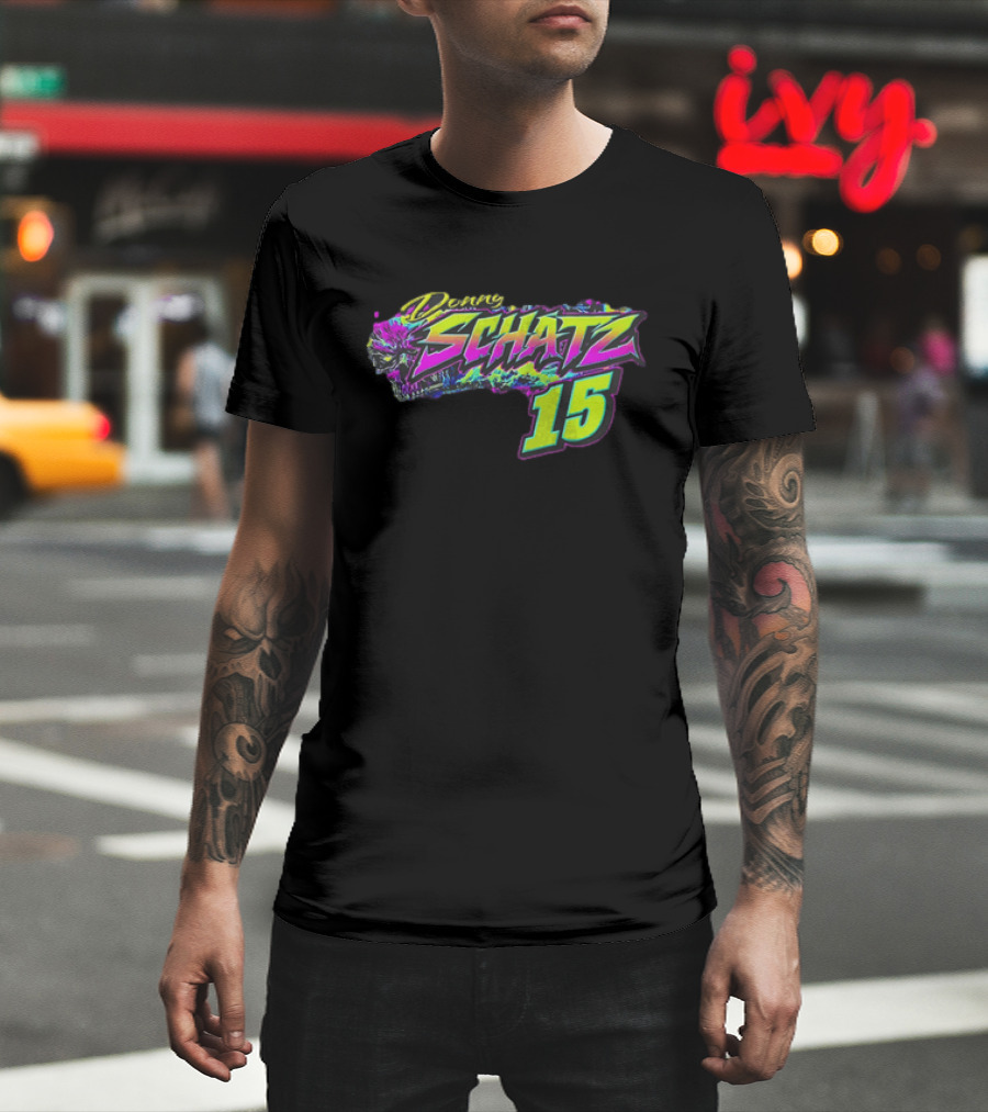Donny Schatz 15 Vibrant Racing Skull World Of Outlaws Sprint Cars T-Shirt