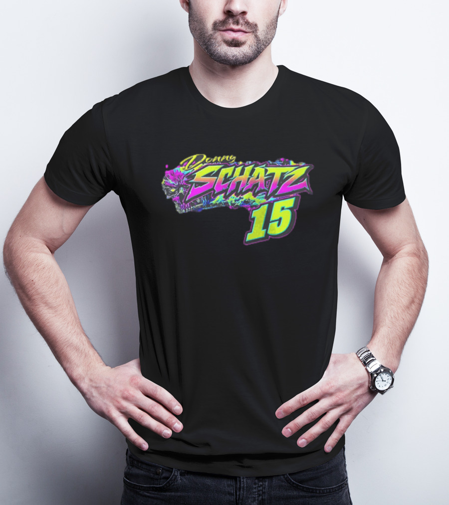 Donny Schatz 15 Vibrant Racing Skull World Of Outlaws Sprint Cars T-Shirt