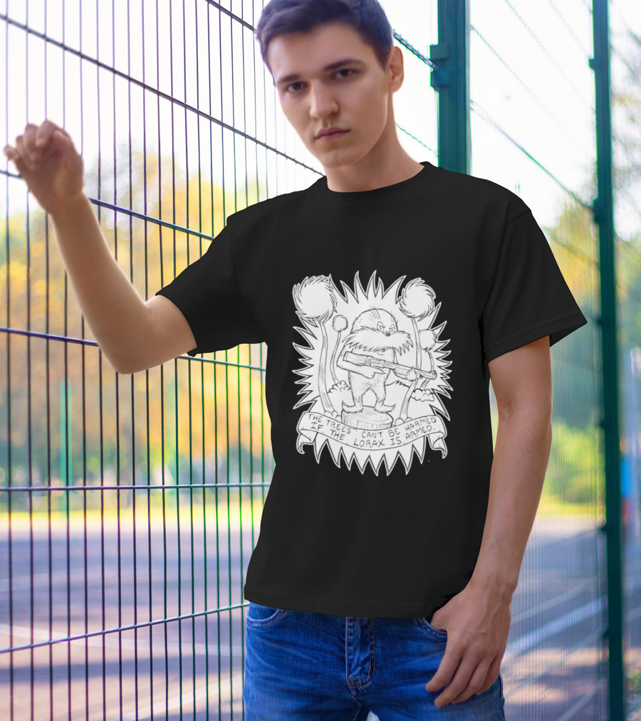 Lorax Shotgun Dr Seuss Trees Mashup T-Shirt