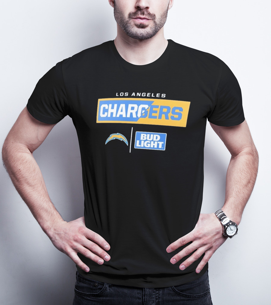Los Angeles Chargers Bud Light Collaborative Merchandise T-Shirt