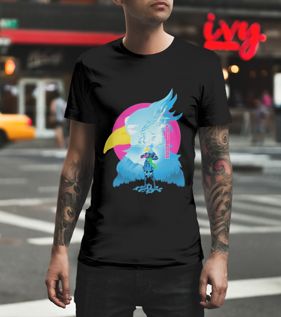 Shangri La Frontier Sunraku Eagle Art Gaming Manga Fantasy T-Shirt