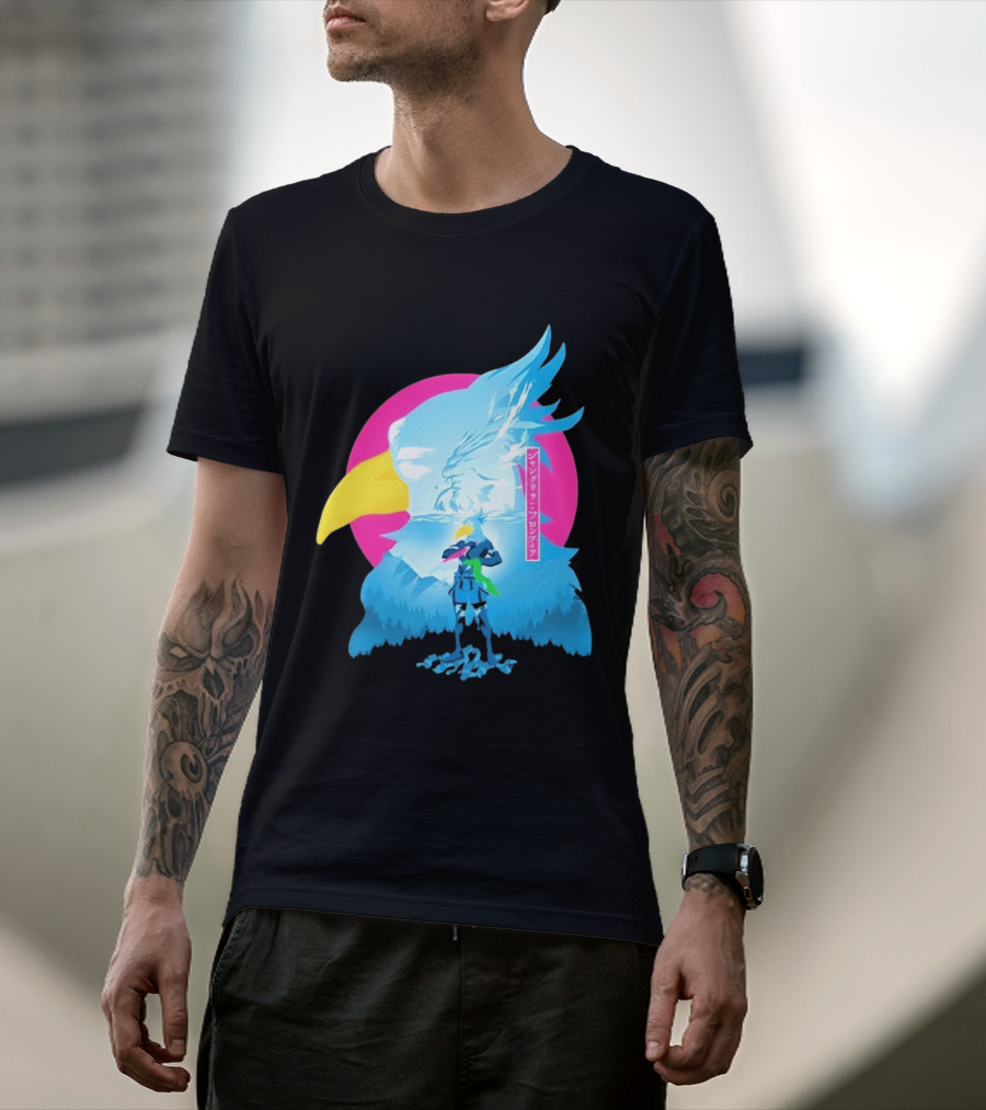 Shangri La Frontier Sunraku Eagle Art Gaming Manga Fantasy T-Shirt