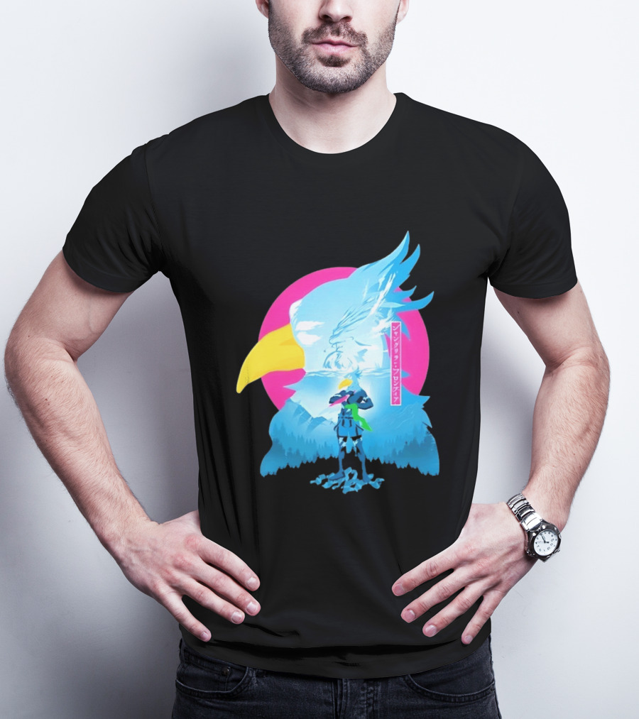 Shangri La Frontier Sunraku Eagle Art Gaming Manga Fantasy T-Shirt