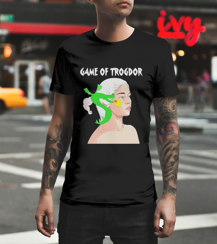 Game Of Trogdor Dragon And Woman T-Shirt