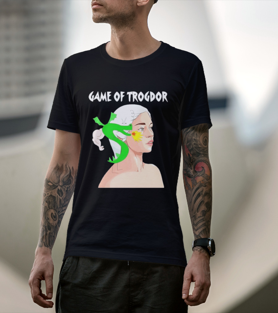 Game Of Trogdor Dragon And Woman T-Shirt