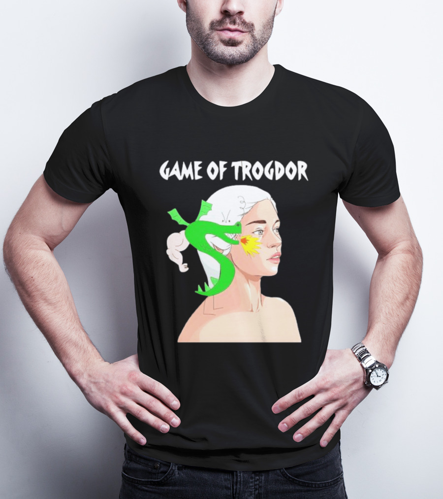 Game Of Trogdor Dragon And Woman T-Shirt