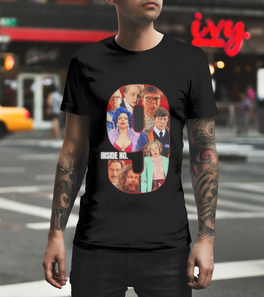 Inside No 9 TV Series Collage Reece Shearsmith Character Compilation T-Shirt