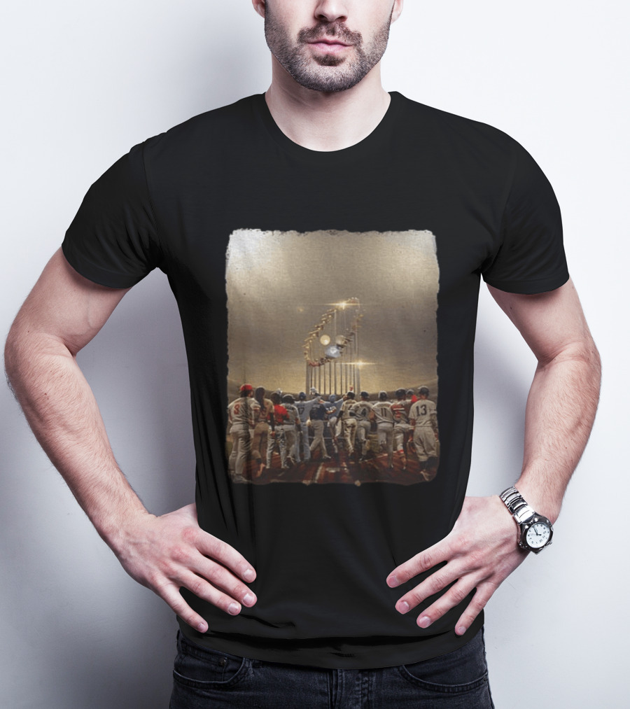 September Baseball Race To October Trophy MLB 2026 Players Journey Toward Championship Glory T-Shirt