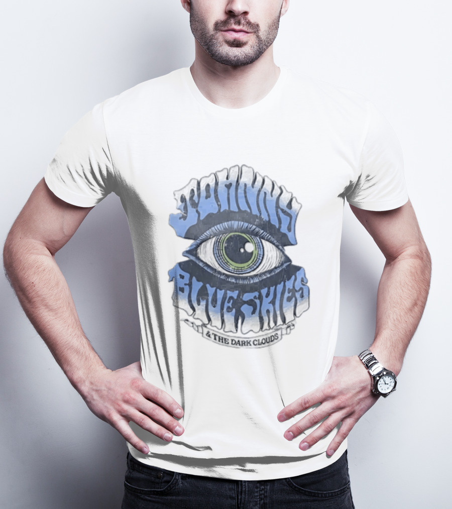 Johnny Blue Skies The Dark Clouds Large Human Eye Iris T-Shirt