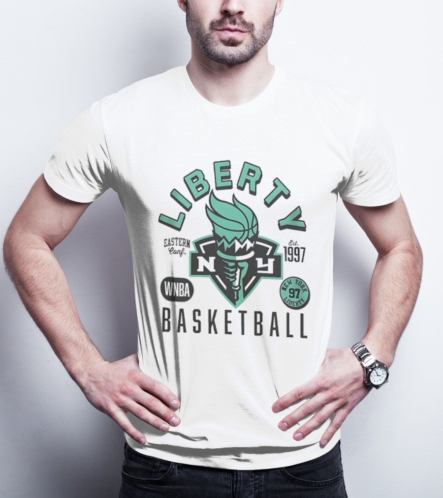 New York Liberty WNBA Basketball Eastern Conf Est 1997 97 T-Shirt
