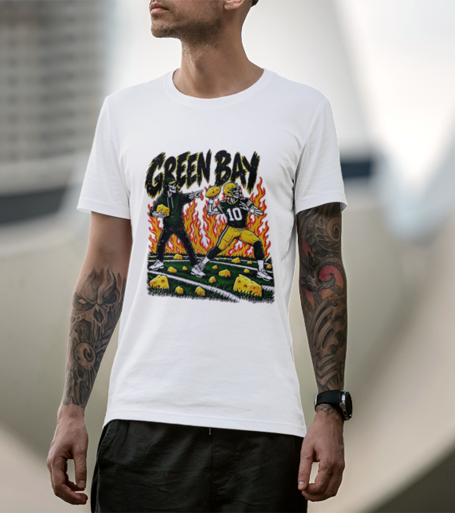 Green Bay Packers Football Skeleton Player Cheeseheads 2026 T-Shirt