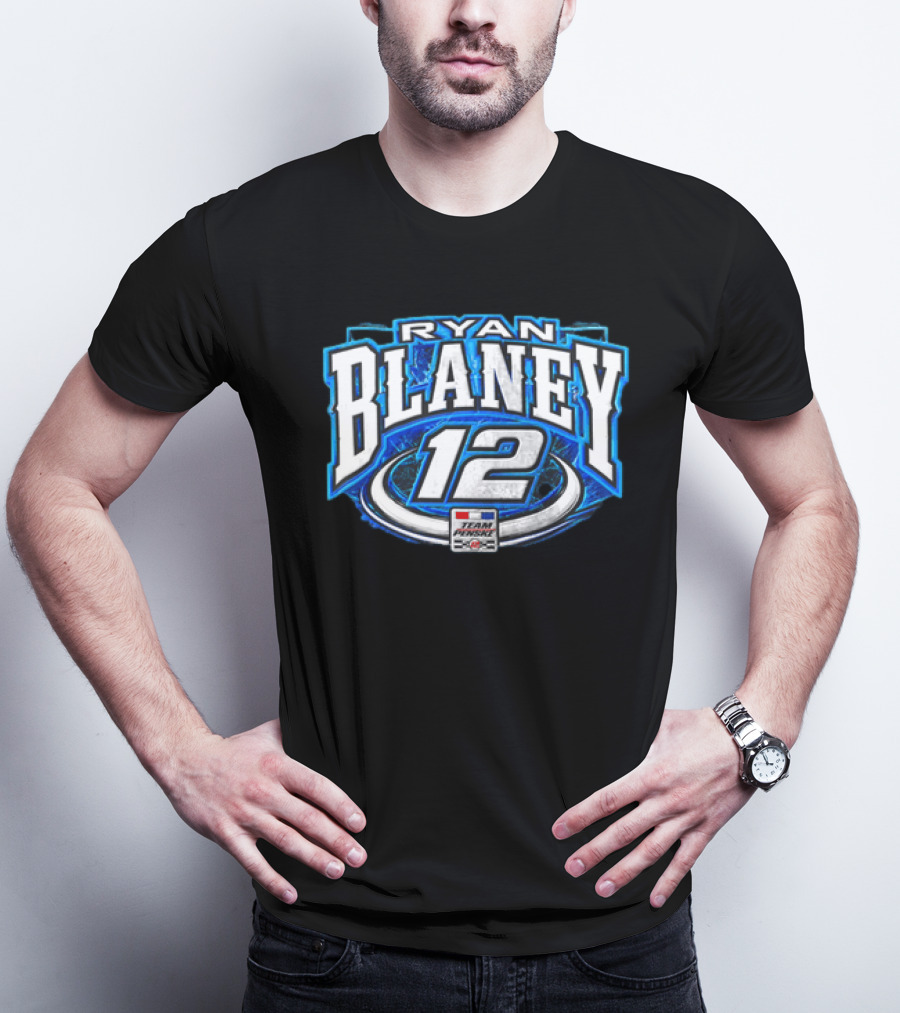 Ryan Blaney Team Penske 12 NASCAR Racing Fan T-Shirt