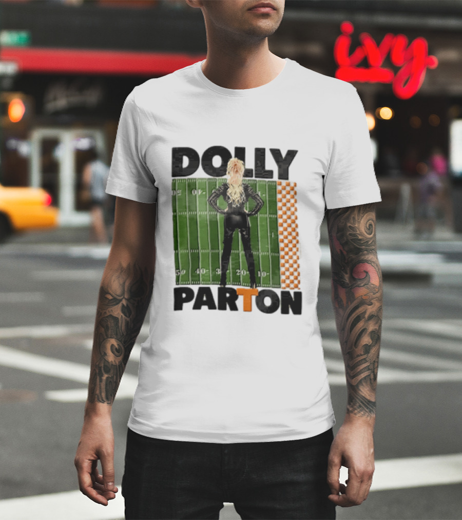 Dolly Parton Tennessee Volunteers Football Field T-Shirt