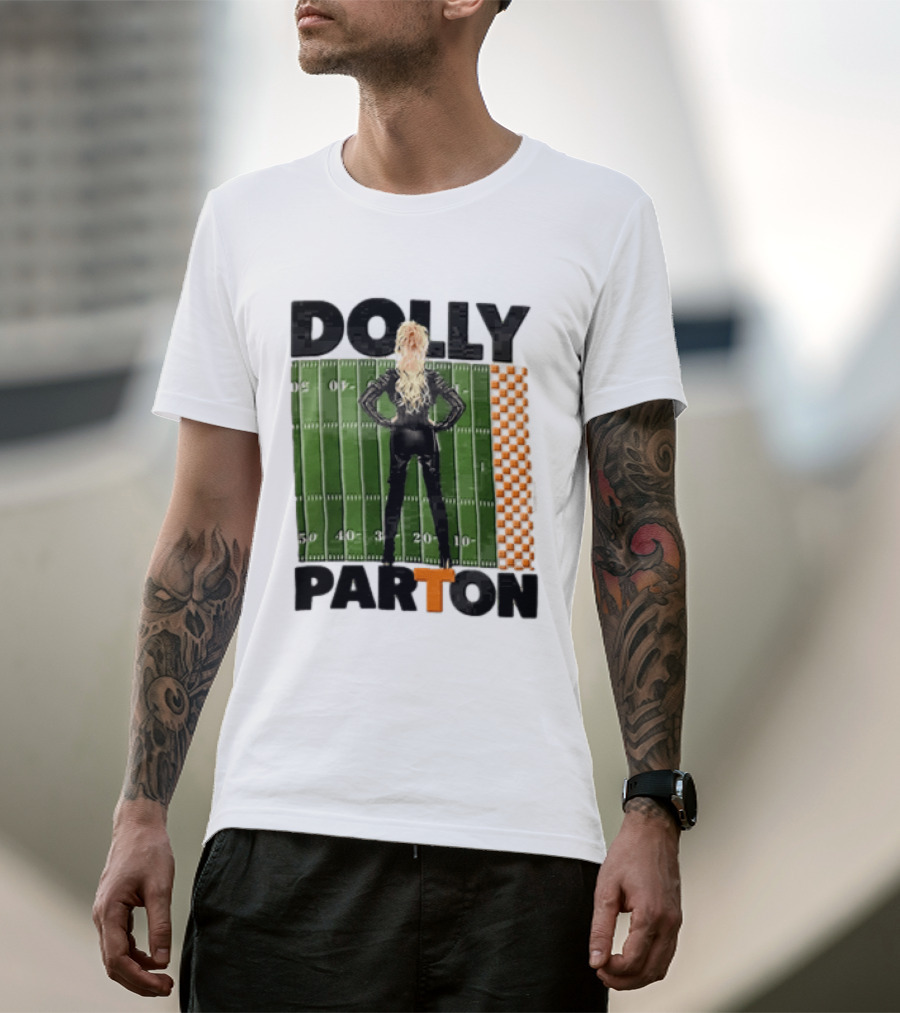 Dolly Parton Tennessee Volunteers Football Field T-Shirt