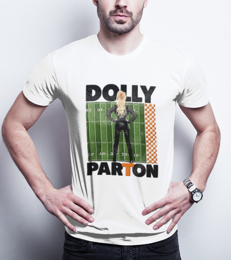 Dolly Parton Tennessee Volunteers Football Field T-Shirt