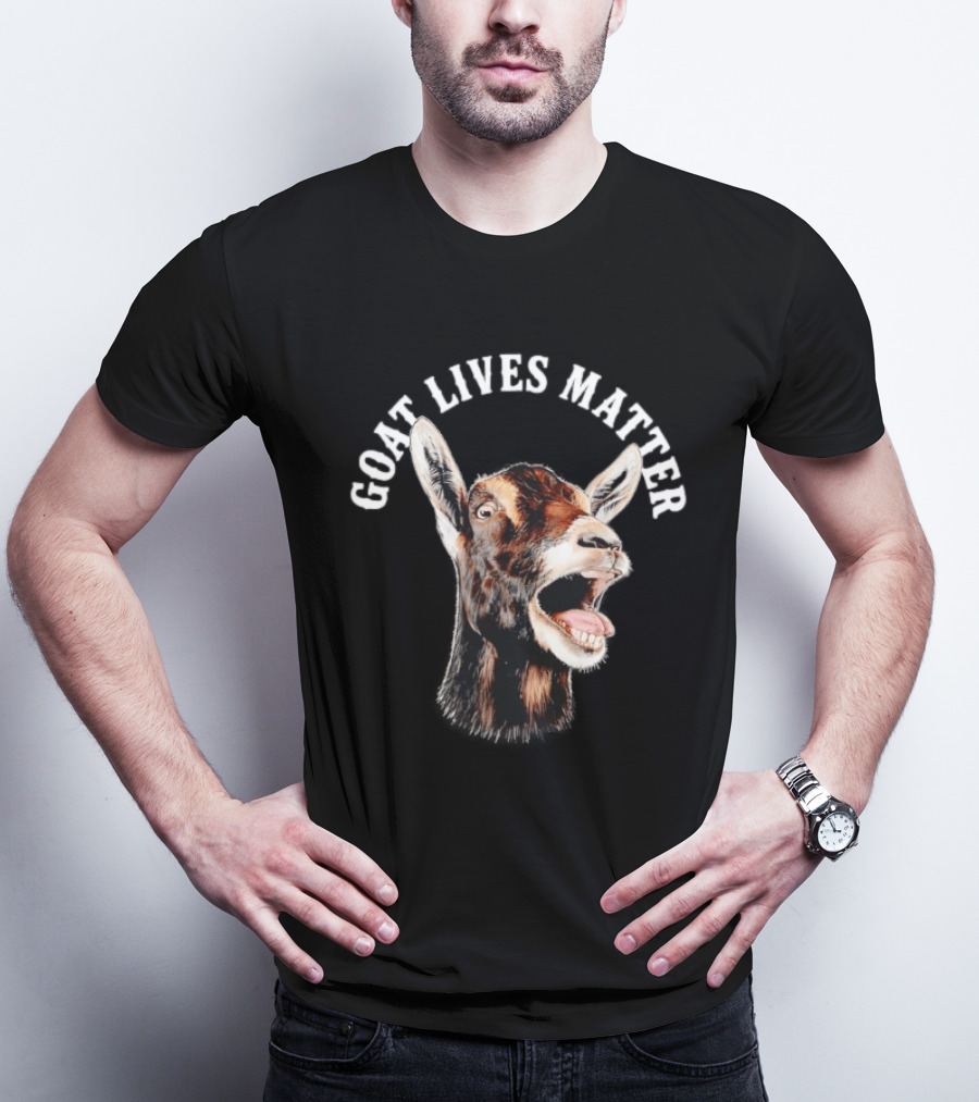GOAT LIVES MATTER Funny Farm Animal Humor T-Shirt